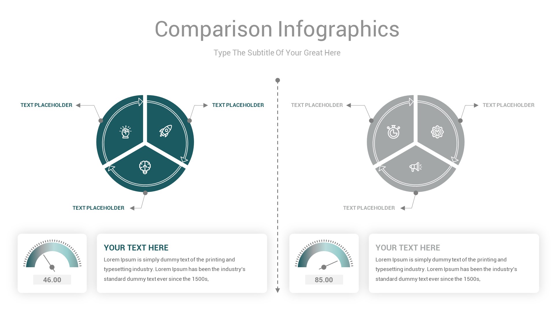 Comparison Chart Powerpoint Infographics Template, Presentation Templates