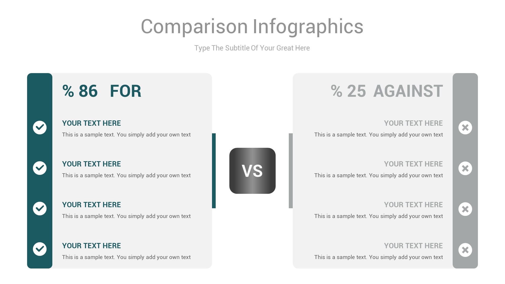 Comparison Chart Powerpoint Infographics Template, Presentation Templates