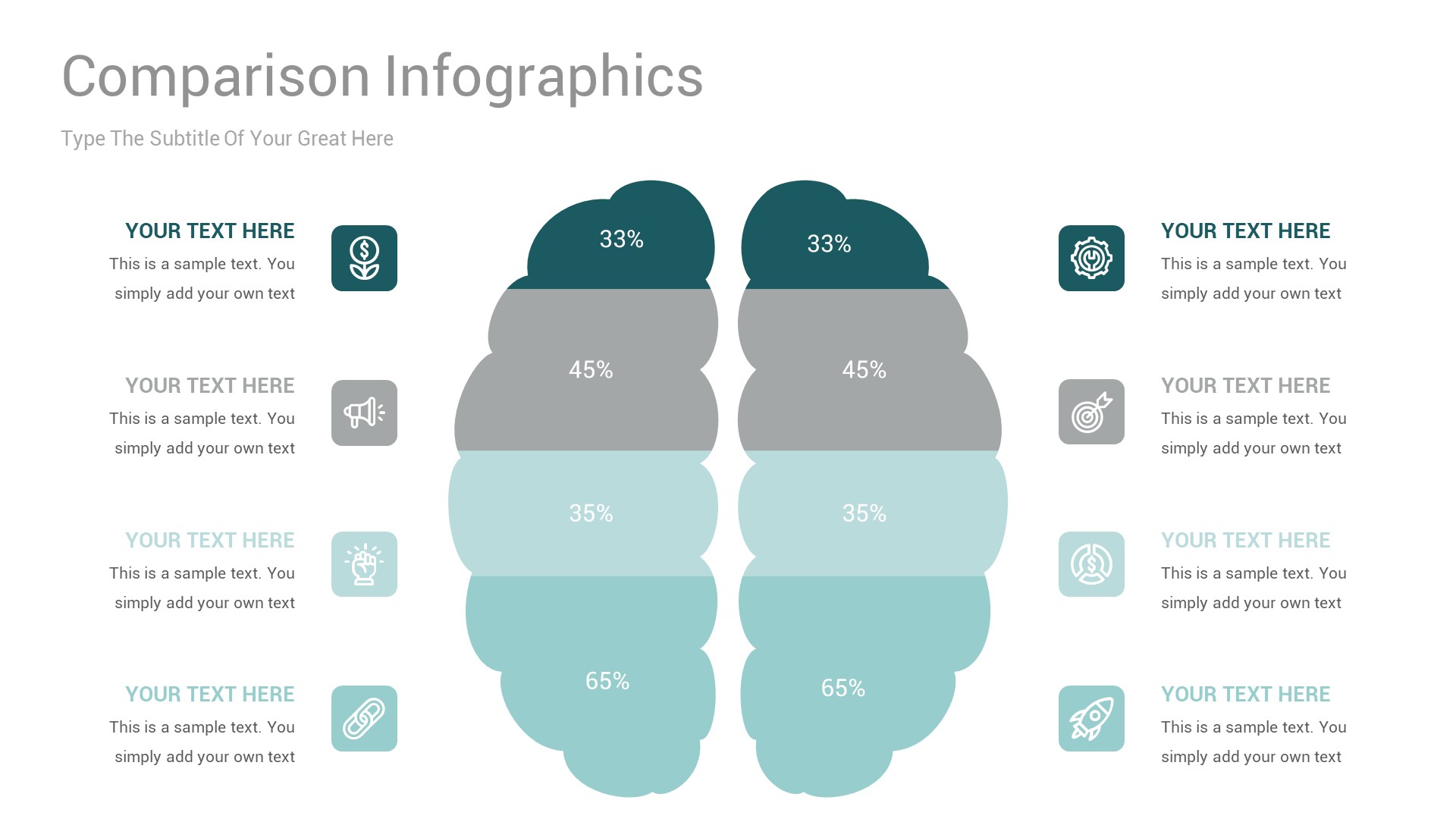 Comparison Chart Powerpoint Infographics Template, Presentation Templates