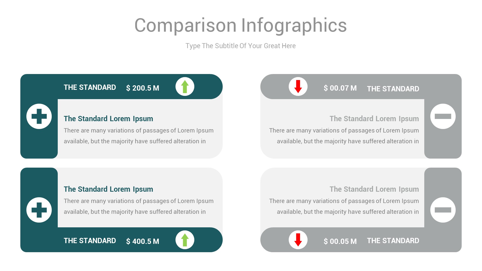 Comparison Chart Powerpoint Infographics Template, Presentation Templates