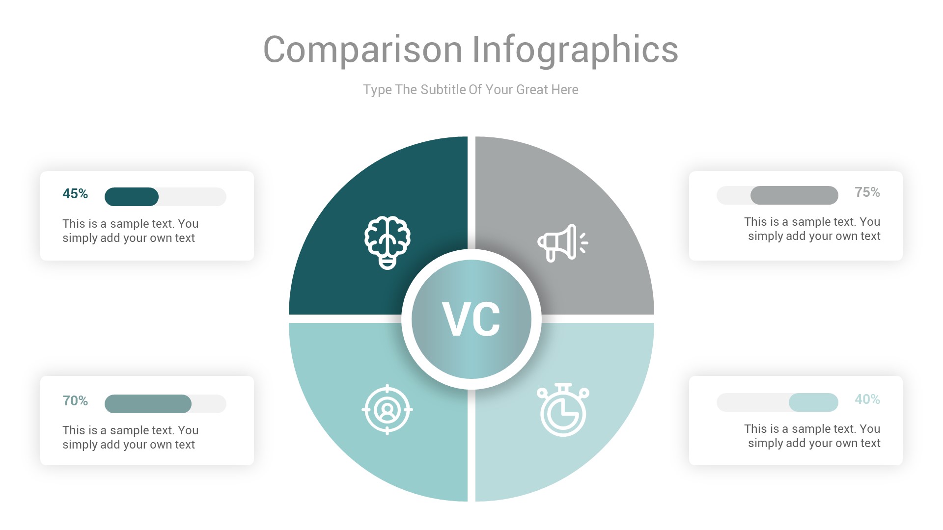 Comparison Chart Powerpoint Infographics Template, Presentation Templates