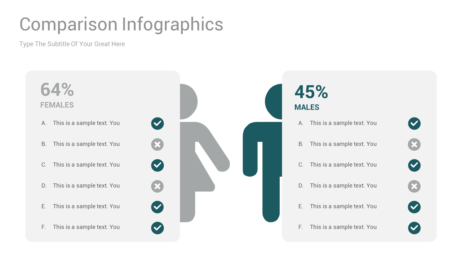 Comparison Chart Powerpoint Infographics Template, Presentation Templates