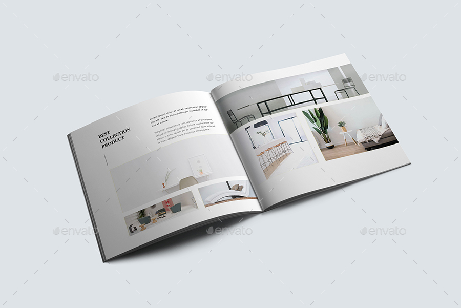 Square Interior Catalog, Print Templates | GraphicRiver