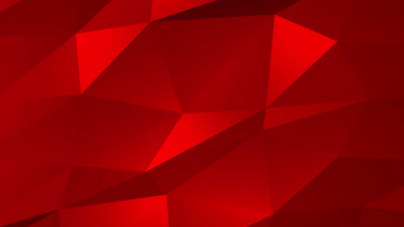 Colorful Red color geometric triangular low poly style gradient loop ...