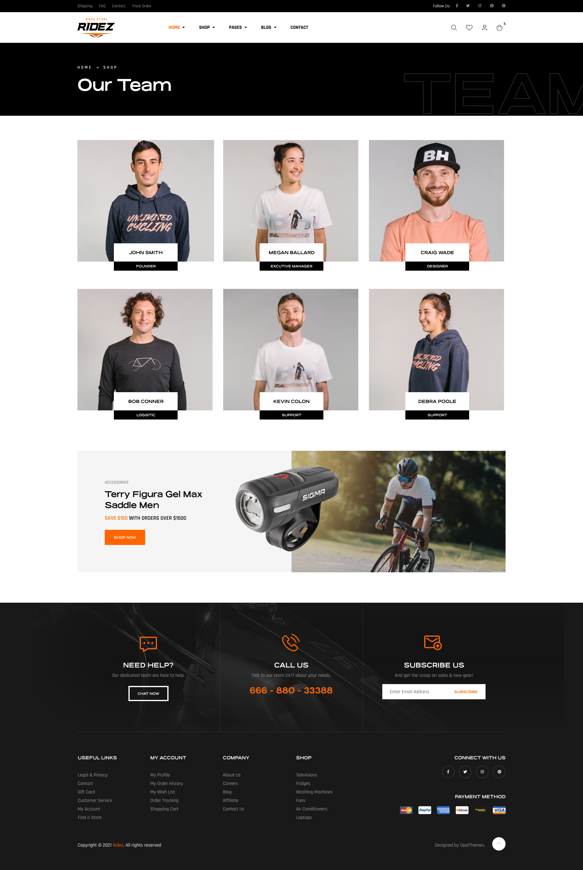 Ridez - Bike Shop Elementor WordPress Theme by themelexus | ThemeForest