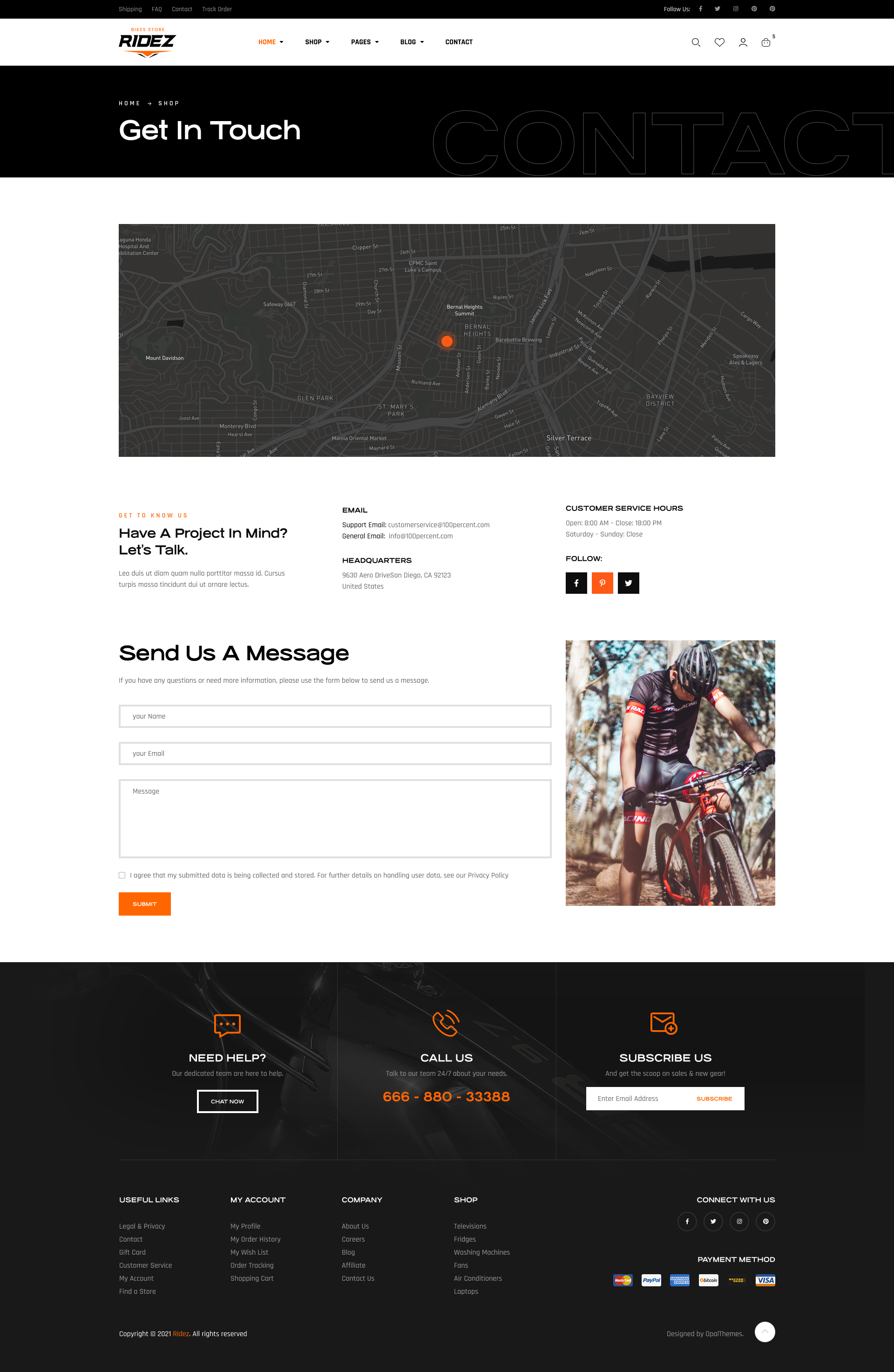 Ridez - Bike Shop Elementor WordPress Theme by themelexus | ThemeForest
