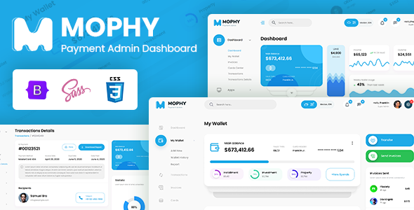 Mophy - Payment Admin Dashboard Bootstrap Template by DexignZone | ThemeForest