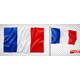Vector Realistic French Flags by He2vectors | GraphicRiver