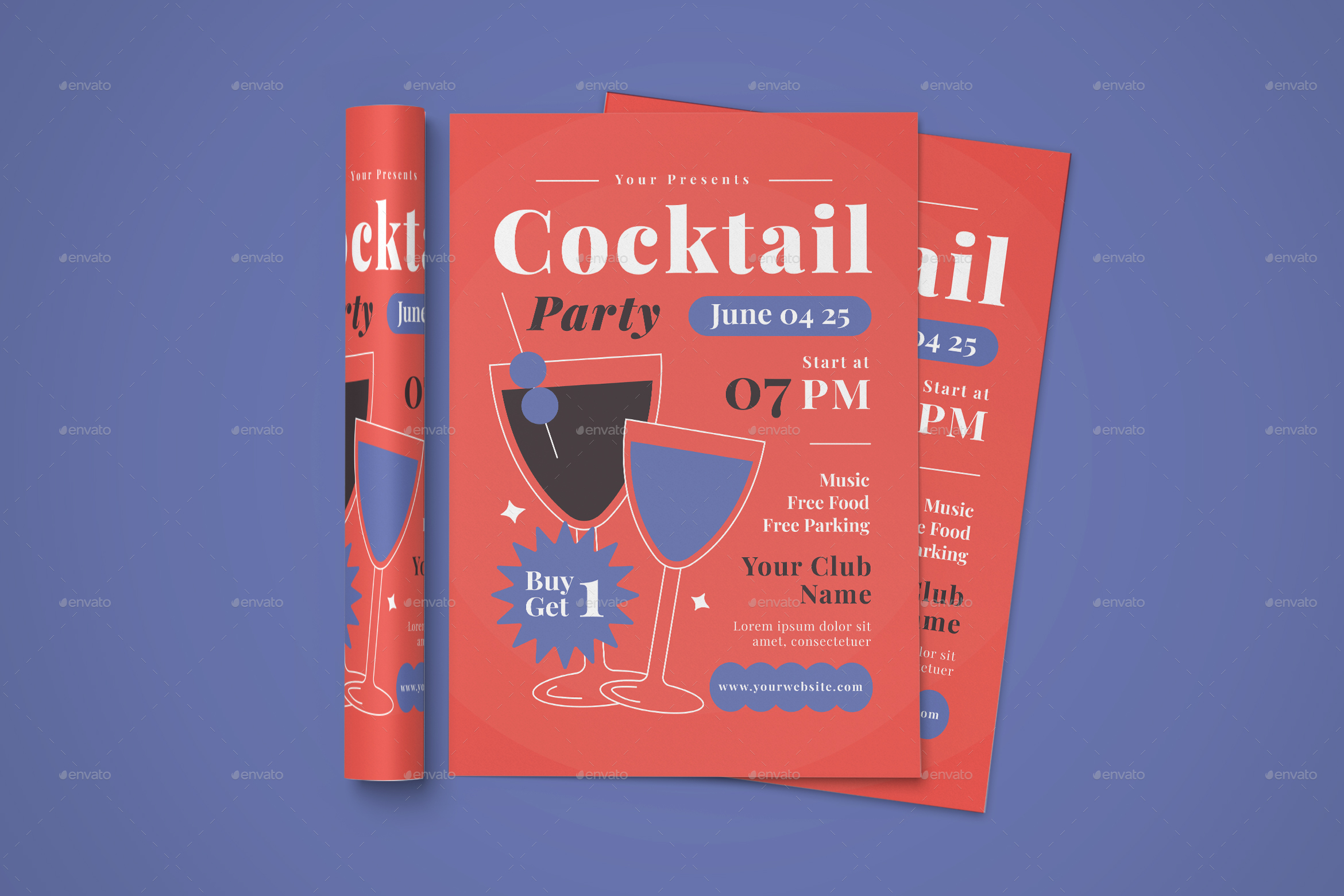 Cocktail Flyer Template, Print Templates | GraphicRiver