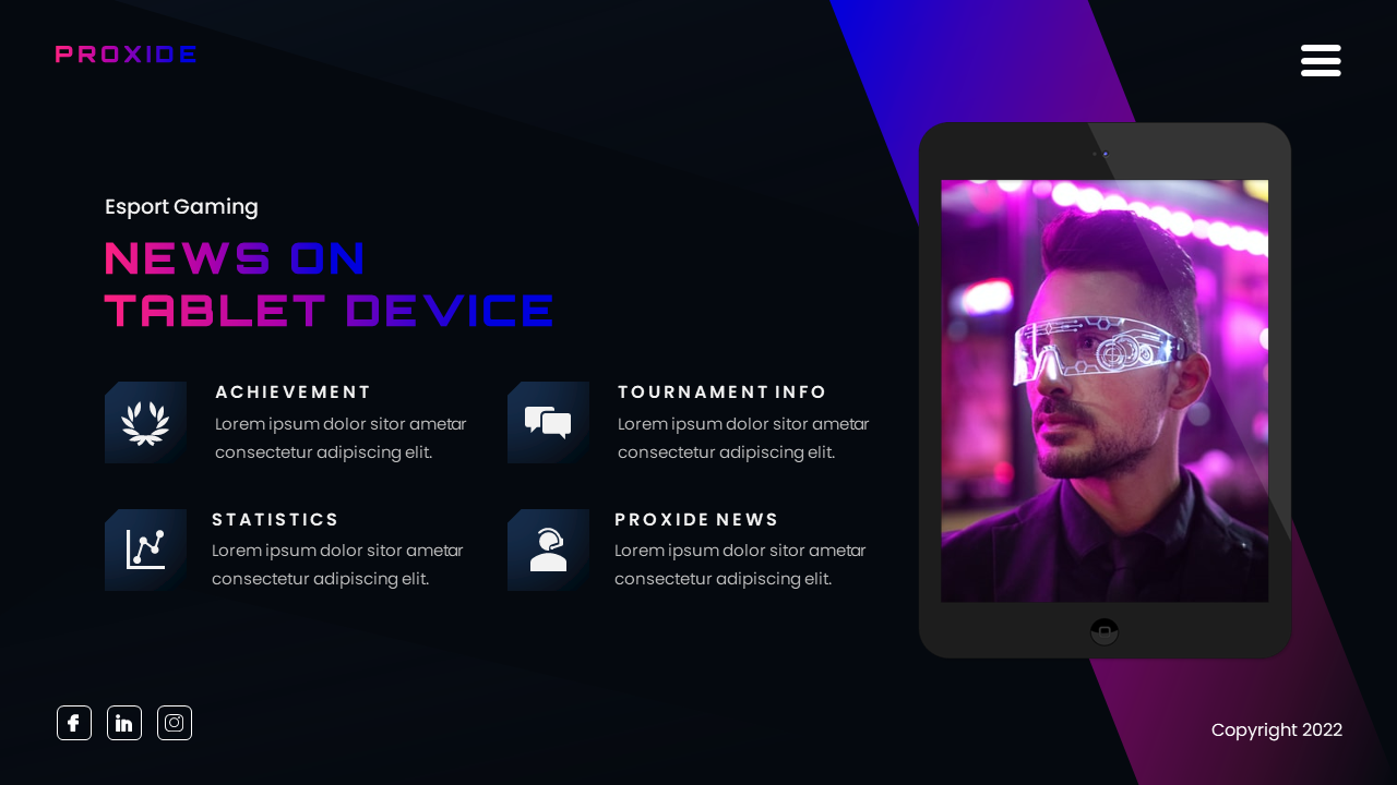 Proxide – eSport Gaming PowerPoint Template, Presentation Templates