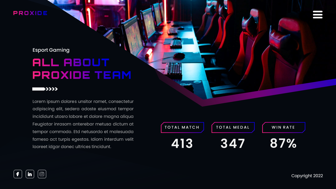 Proxide – eSport Gaming GoogleSlides Template, Presentation Templates