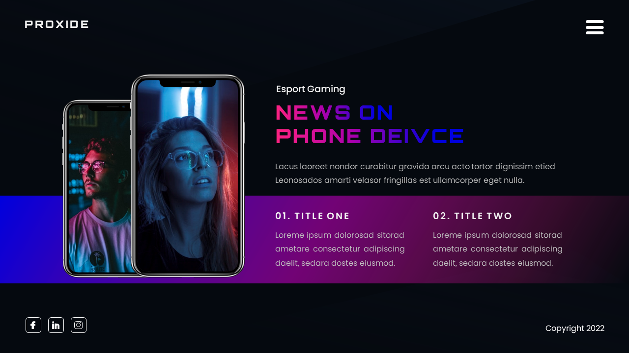Proxide – eSport Gaming GoogleSlides Template, Presentation Templates