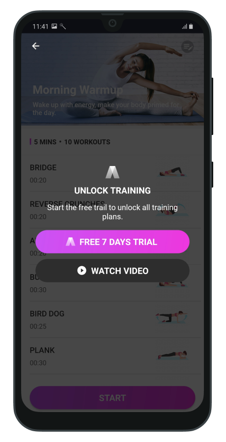 Female Stretching Exercises - Android (Kotlin) by Shreyanshi_Infotech