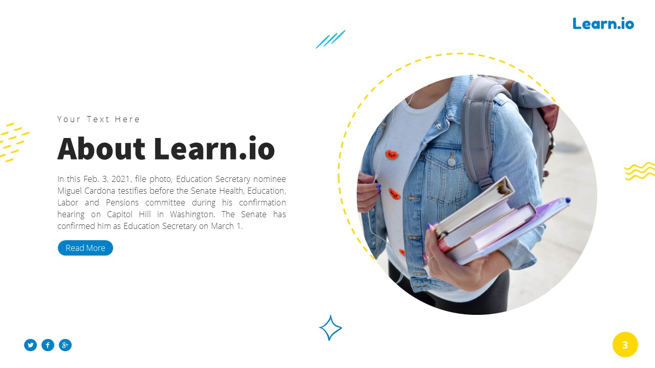 Learn.io Education Presentation Template, Presentation Templates ...