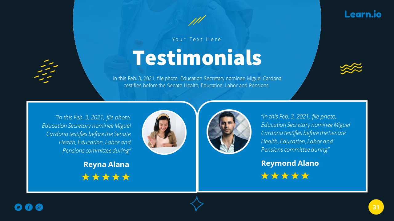 Learn.io Education Presentation Template, Presentation Templates ...