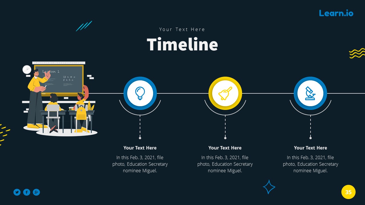 Learn.io Education Presentation Template, Presentation Templates ...
