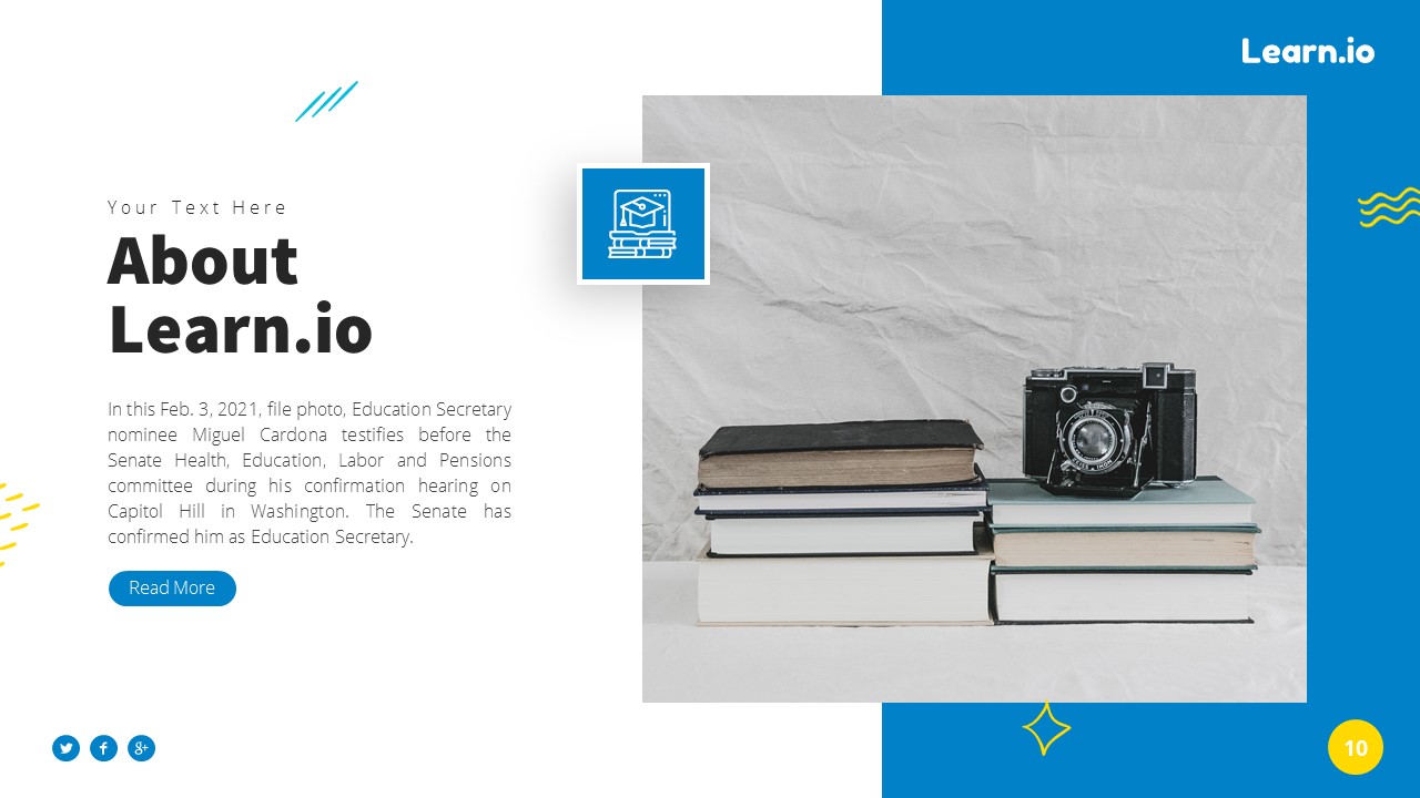 Learn.io Education Presentation Template, Presentation Templates ...