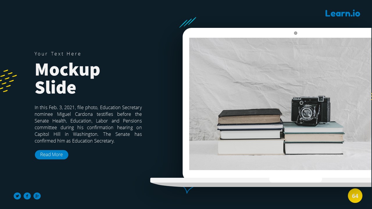 Learn.io Education Presentation Template, Presentation Templates ...