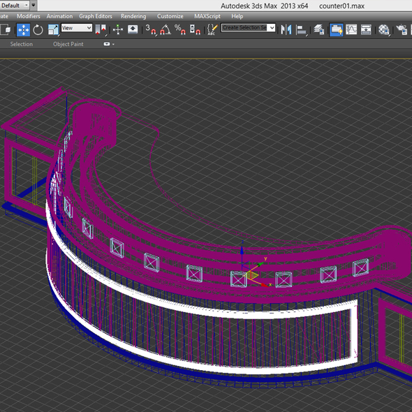 Reception Counter 3D model by bashar70 | 3DOcean