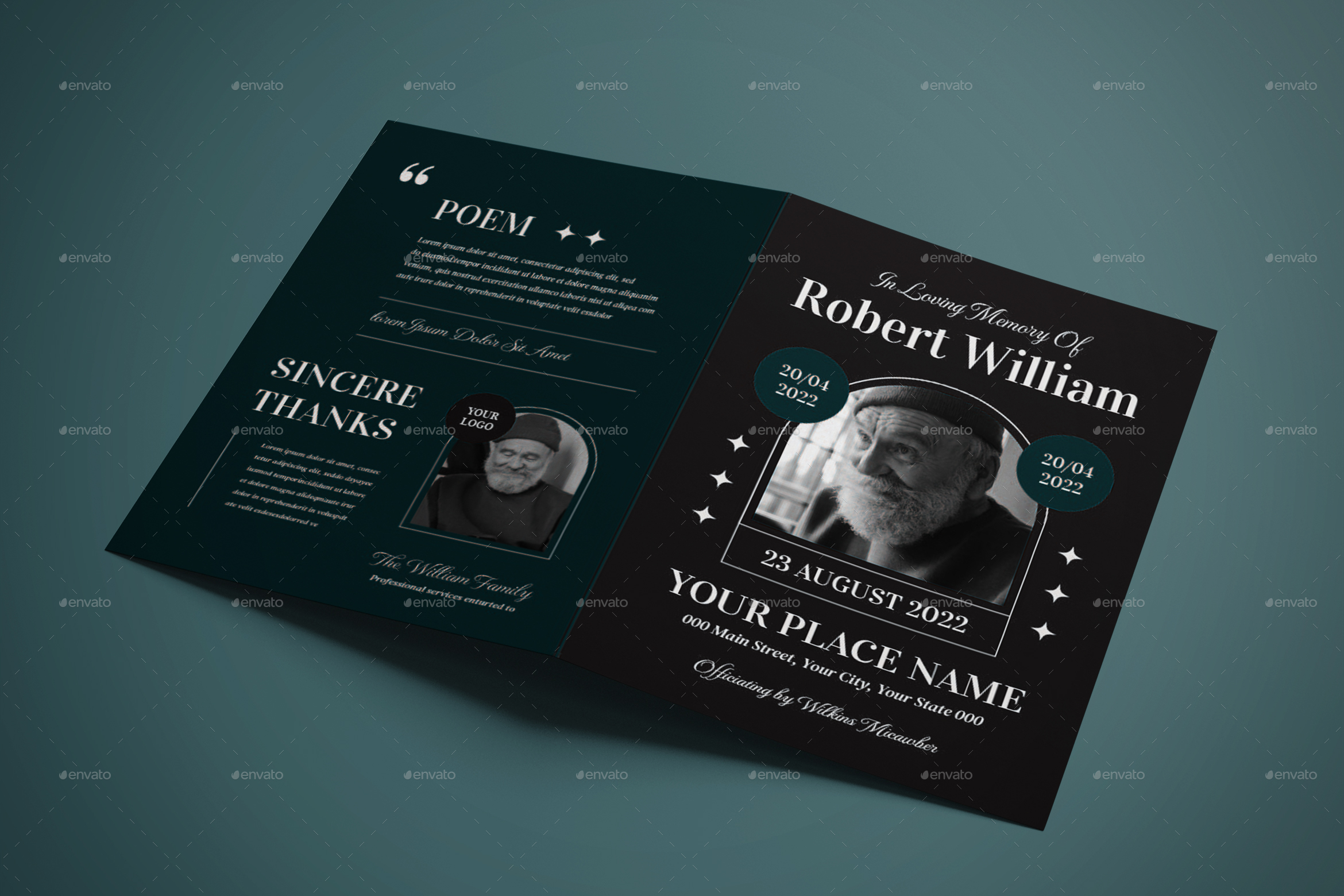 Funeral Program, Print Templates | GraphicRiver