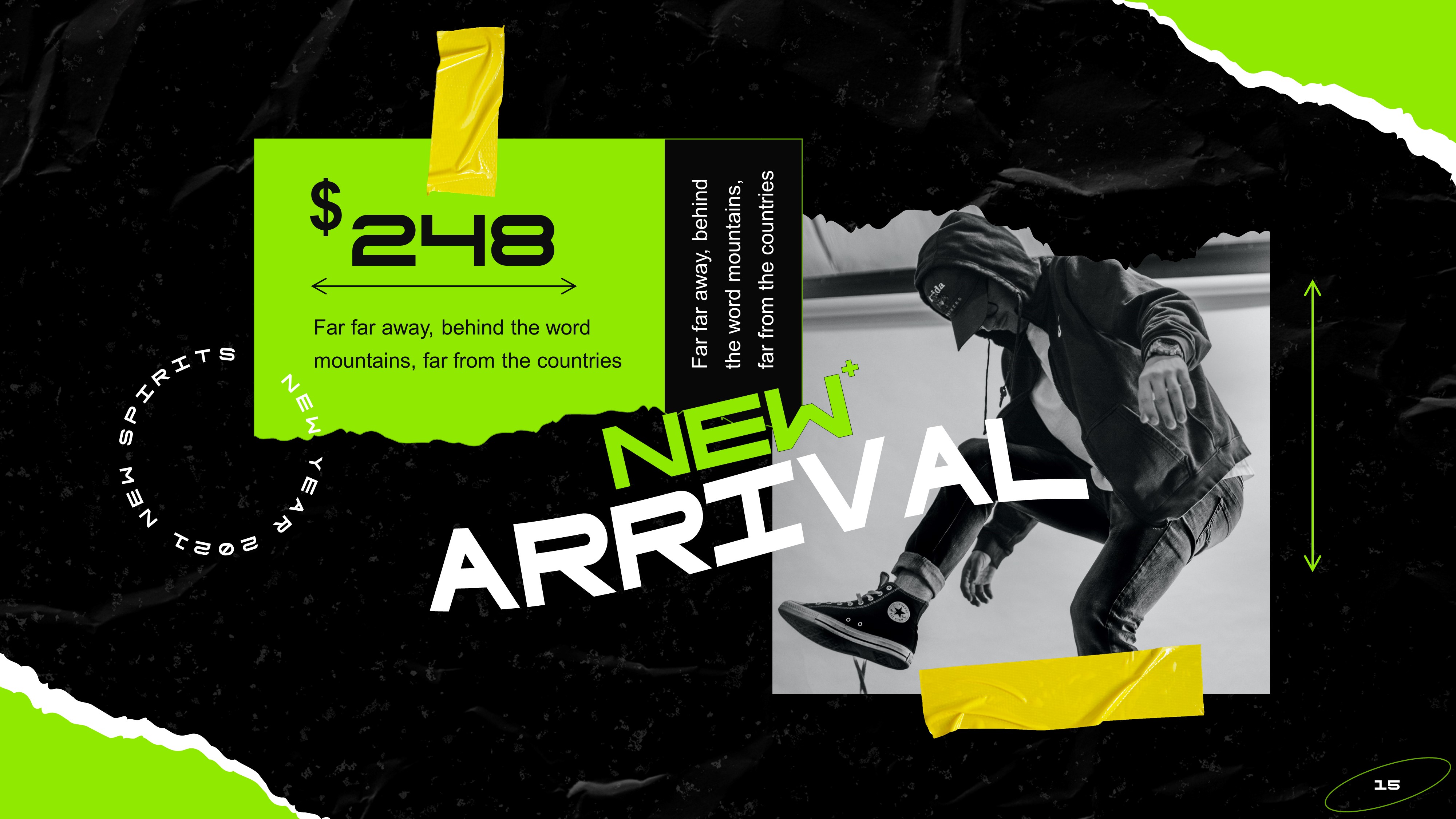 Urban Street Style Creative PowerPoint Template, Presentation Templates