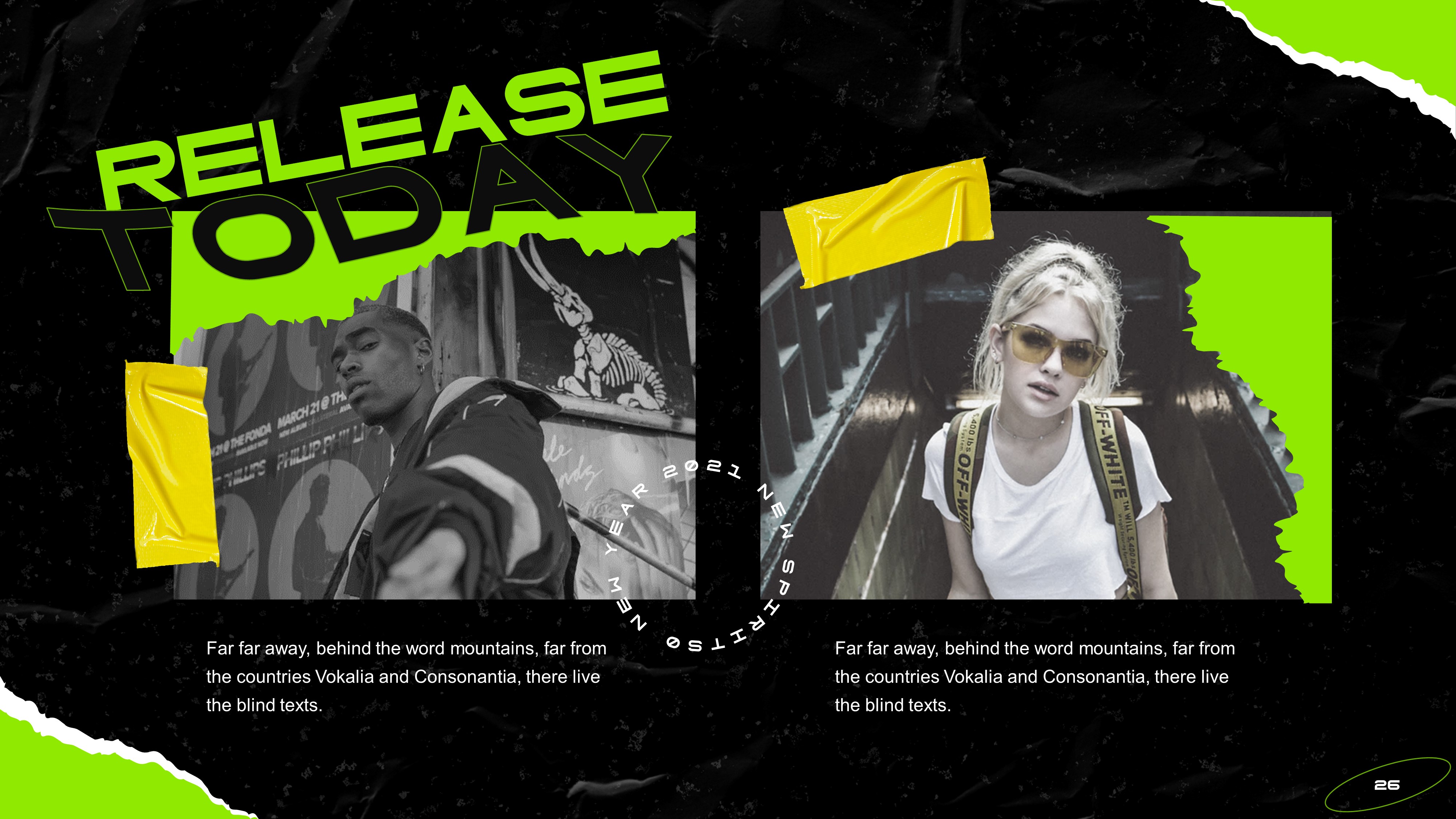 Urban Street Style Creative PowerPoint Template, Presentation Templates