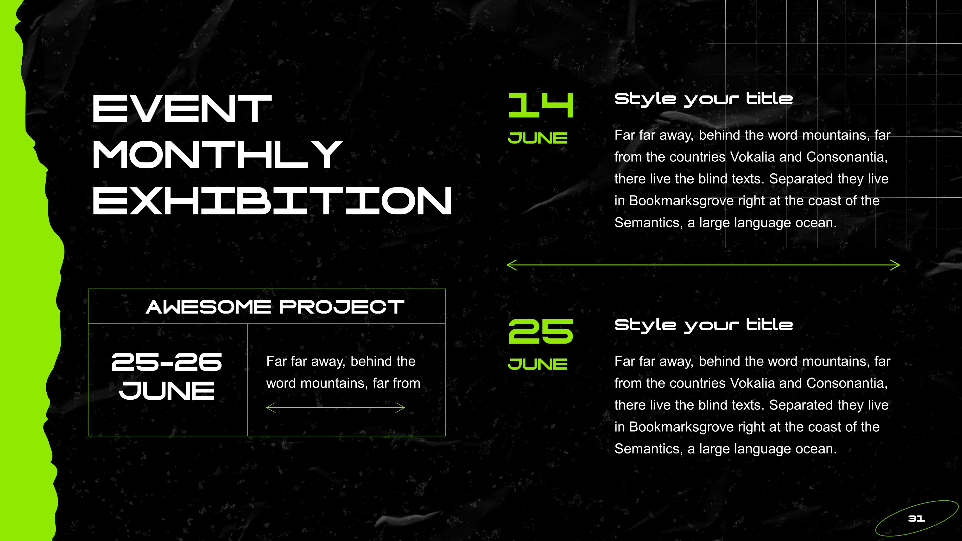 Urban Street Style Creative PowerPoint Template, Presentation Templates