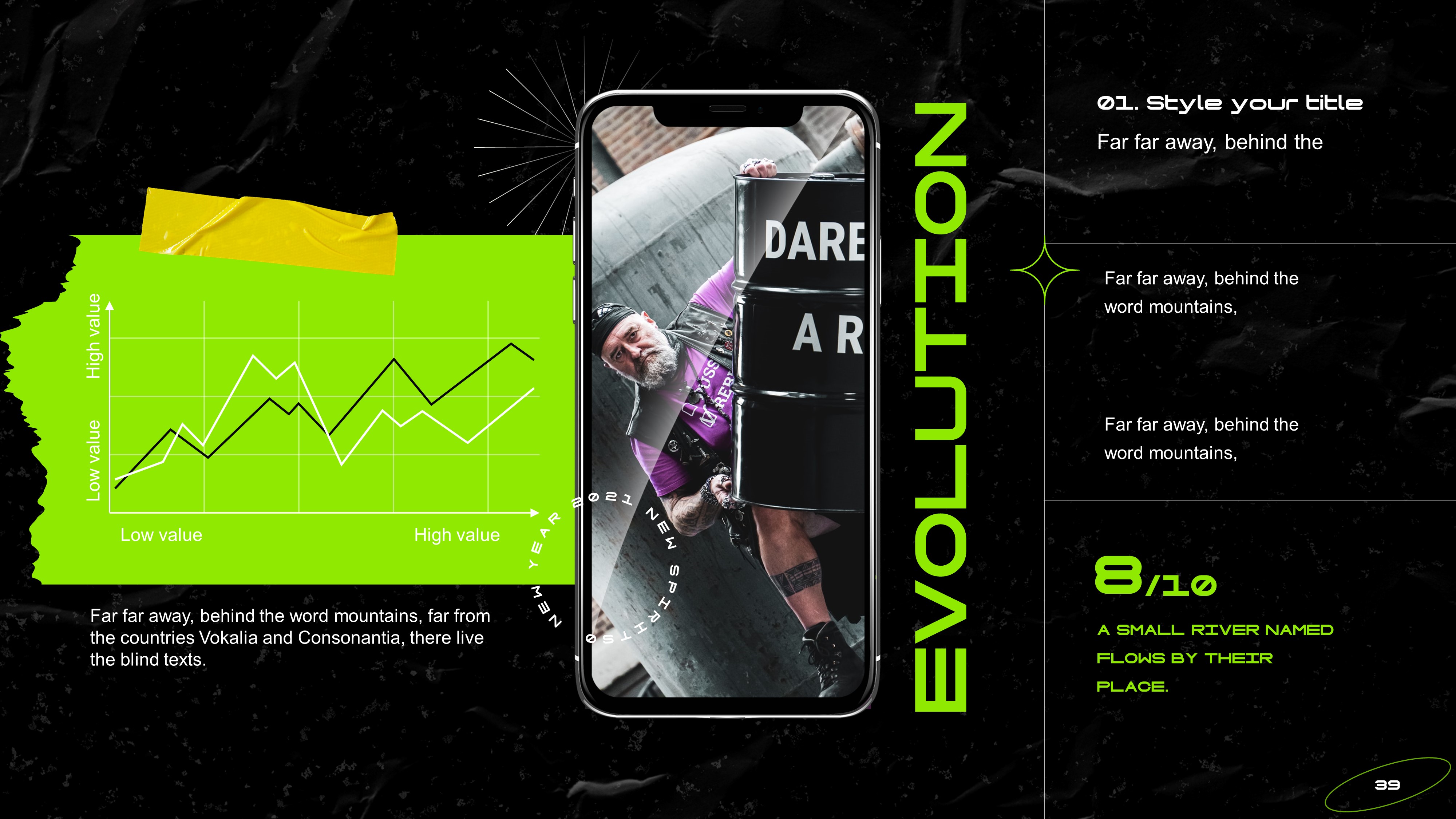 Urban Street Style Creative PowerPoint Template, Presentation Templates