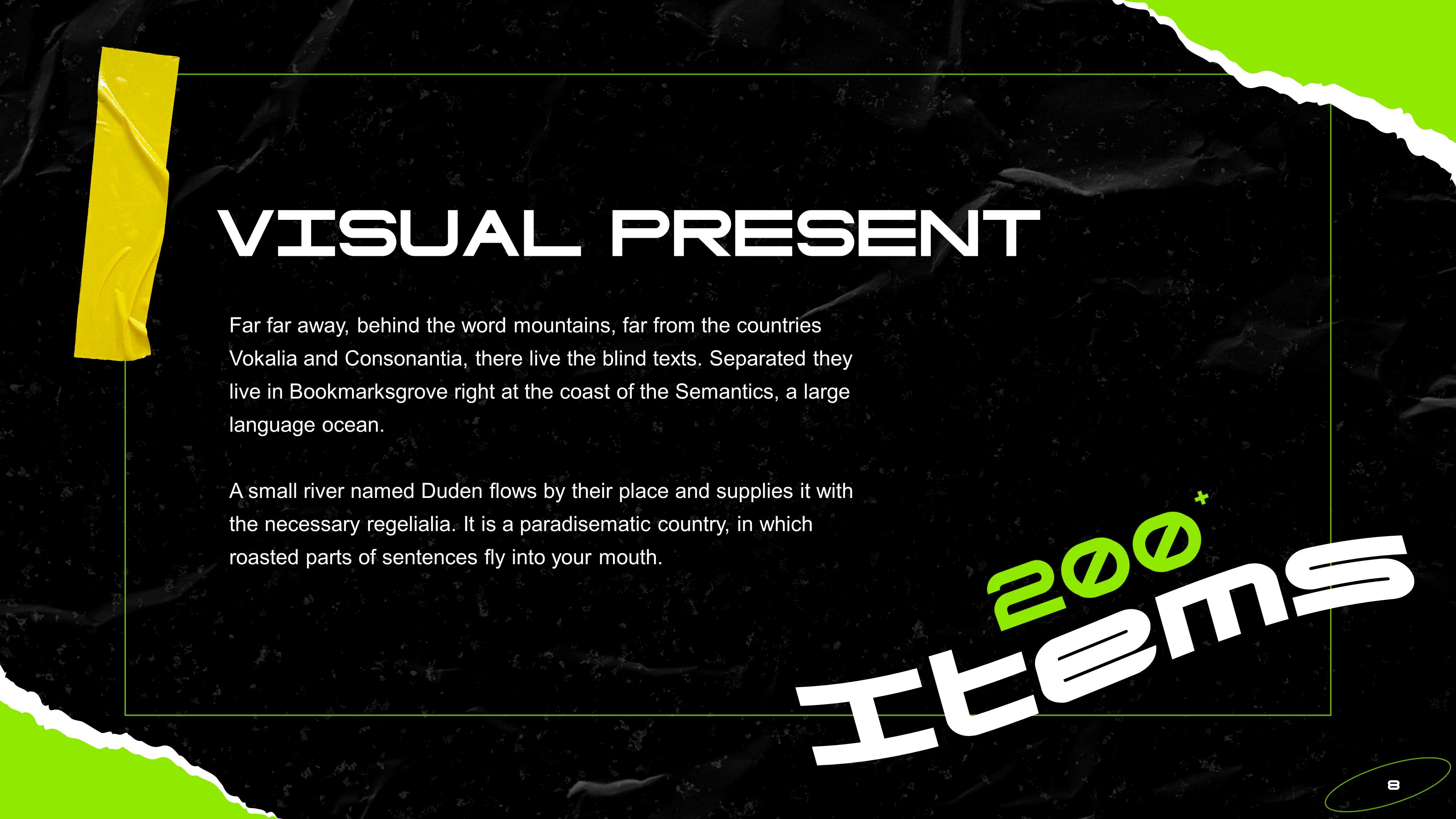 Urban Street Style Creative PowerPoint Template, Presentation Templates