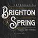Brighton Spring, Fonts | GraphicRiver