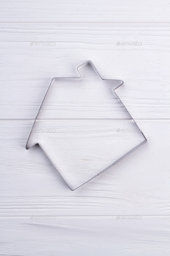 Metal frame in shape of house. Stock Photo by stockfilmstudio | PhotoDune