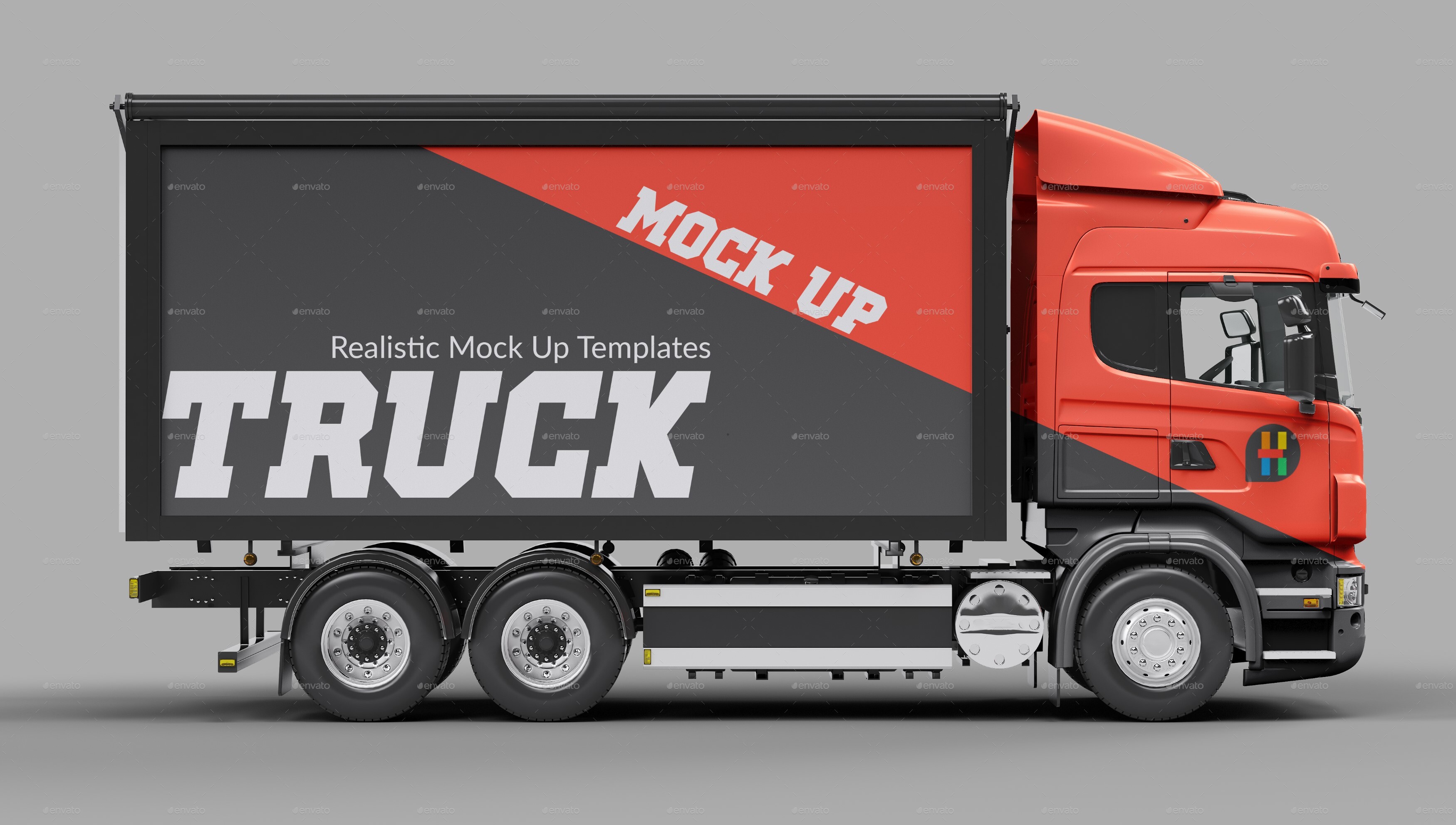 Truck Mock Up, Graphics | GraphicRiver