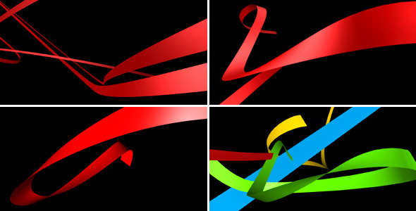 Dynamic 3D Ribbons - Pack Of 14, Motion Graphics | VideoHive