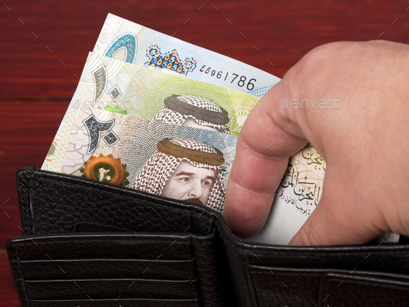 Bahraini money in the black wallet Stock Photo by johan10 | PhotoDune