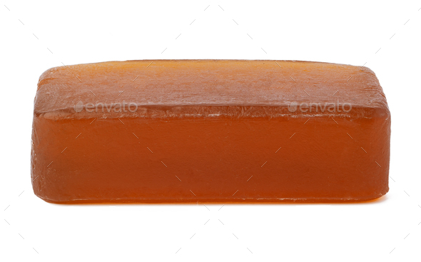 Single soap bar isolated on white background Stock Photo by FabrikaPhoto