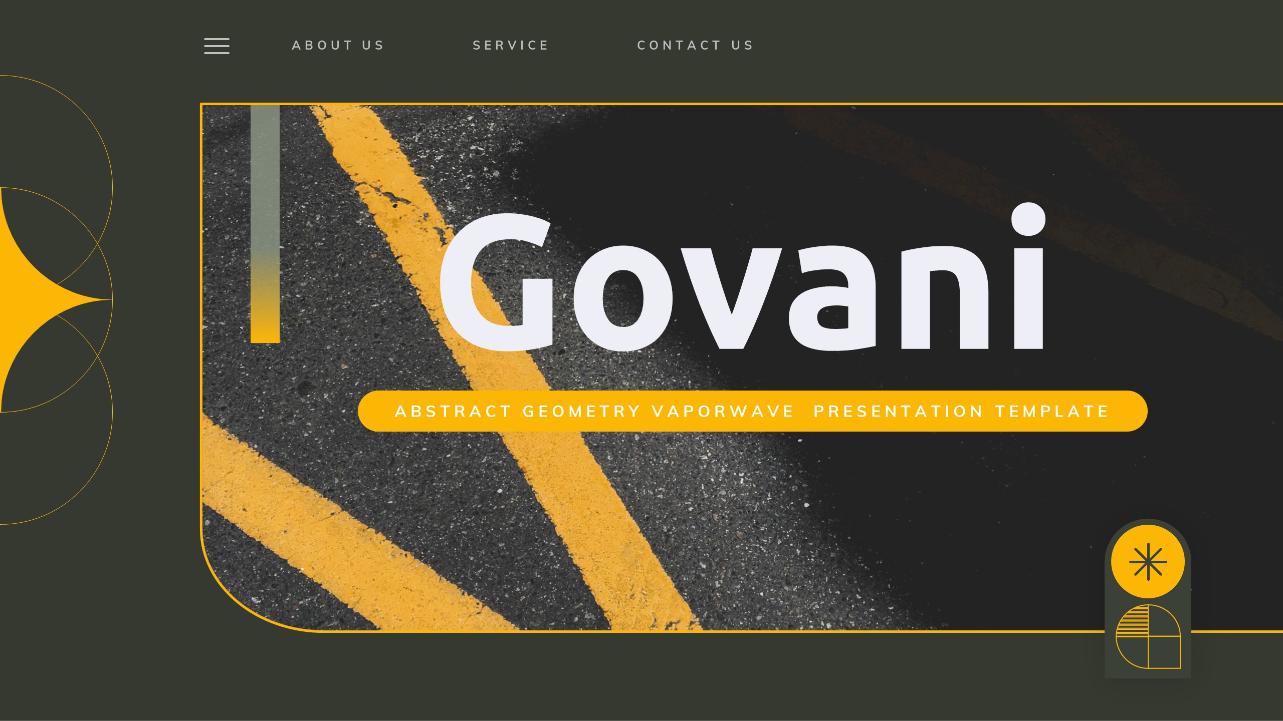 Govani - Abstract Geometry Vaporwave Powerpoint Template, Presentation ...