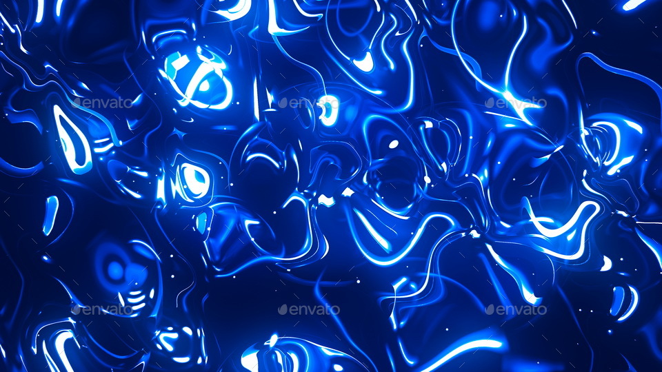Deep Blue Luminous Fluid, Graphics | GraphicRiver