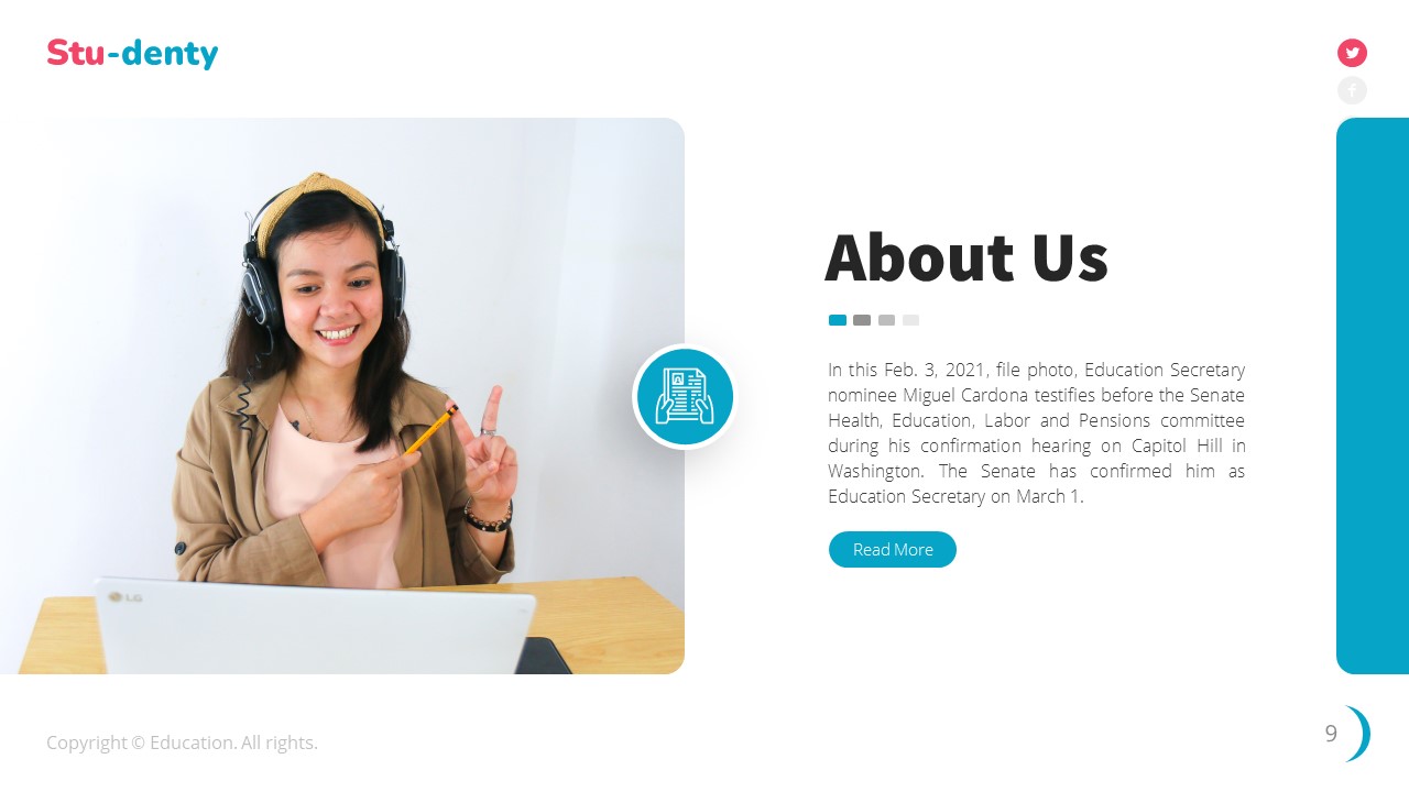 Studenty Education Presentation Template by SlideThrive | GraphicRiver