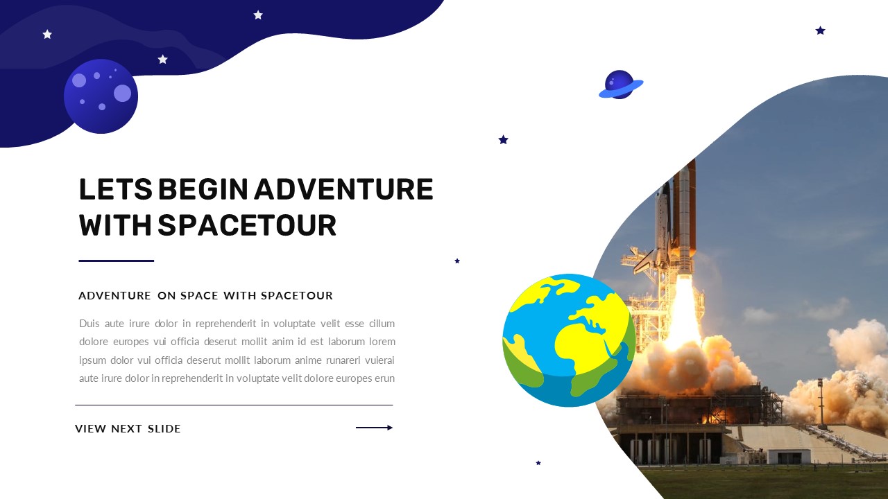 Spacetour - Galaxy Adventure Presentation Template, Presentation Templates