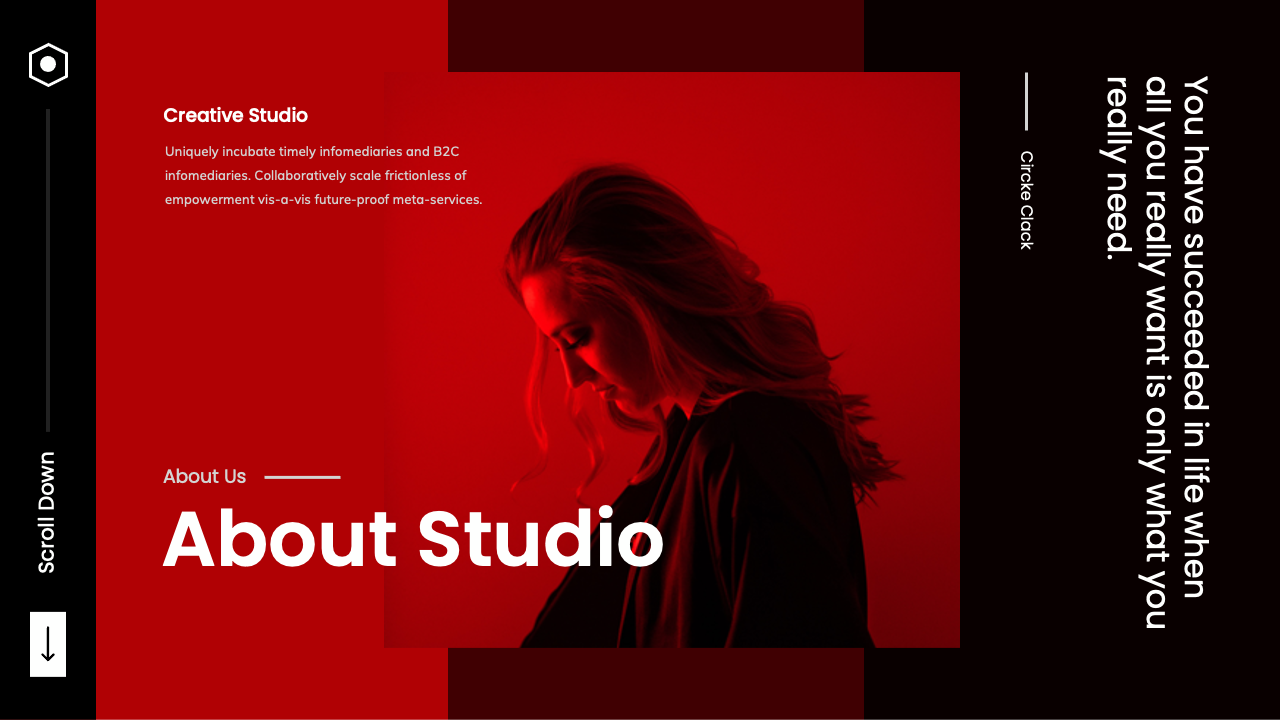 Contribe - Dark Minimalist PowerPoint Template, Presentation Templates