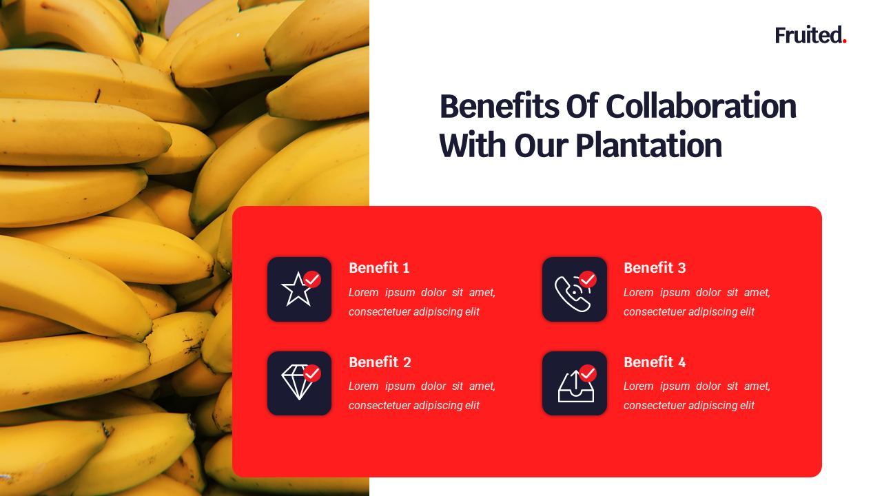 Fruited - Fresh Fruit Google Slide Template, Presentation Templates