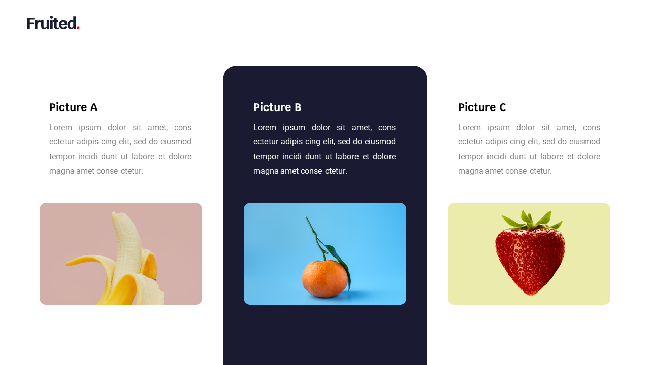 Fruited - Fresh Fruit Google Slide Template, Presentation Templates