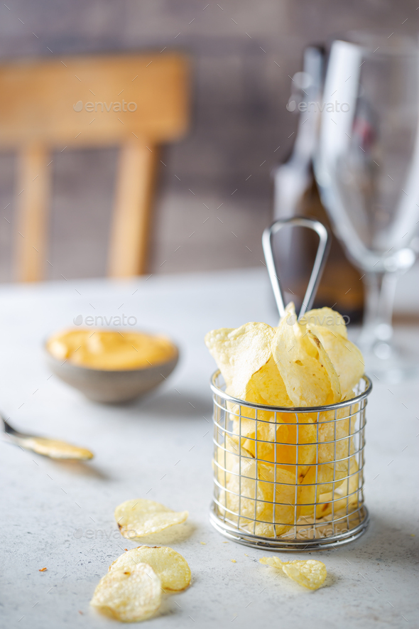 Crunchy delicious potato chips Stock Photo by ipolly80 | PhotoDune