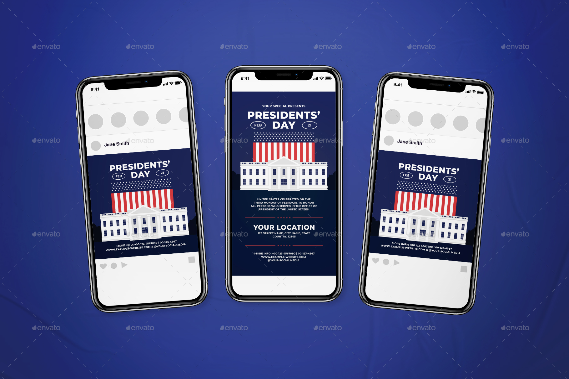 Presidents' Day Flyer Set, Print Templates | GraphicRiver