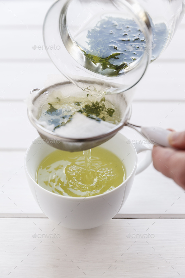 Preparation of green tea Stock Photo by westend61 | PhotoDune