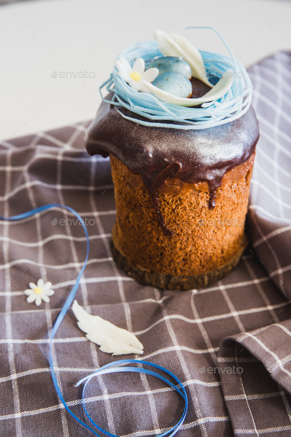 Easter Cakes - Traditional Kulich, Paska Easter Bread. Traditional ...