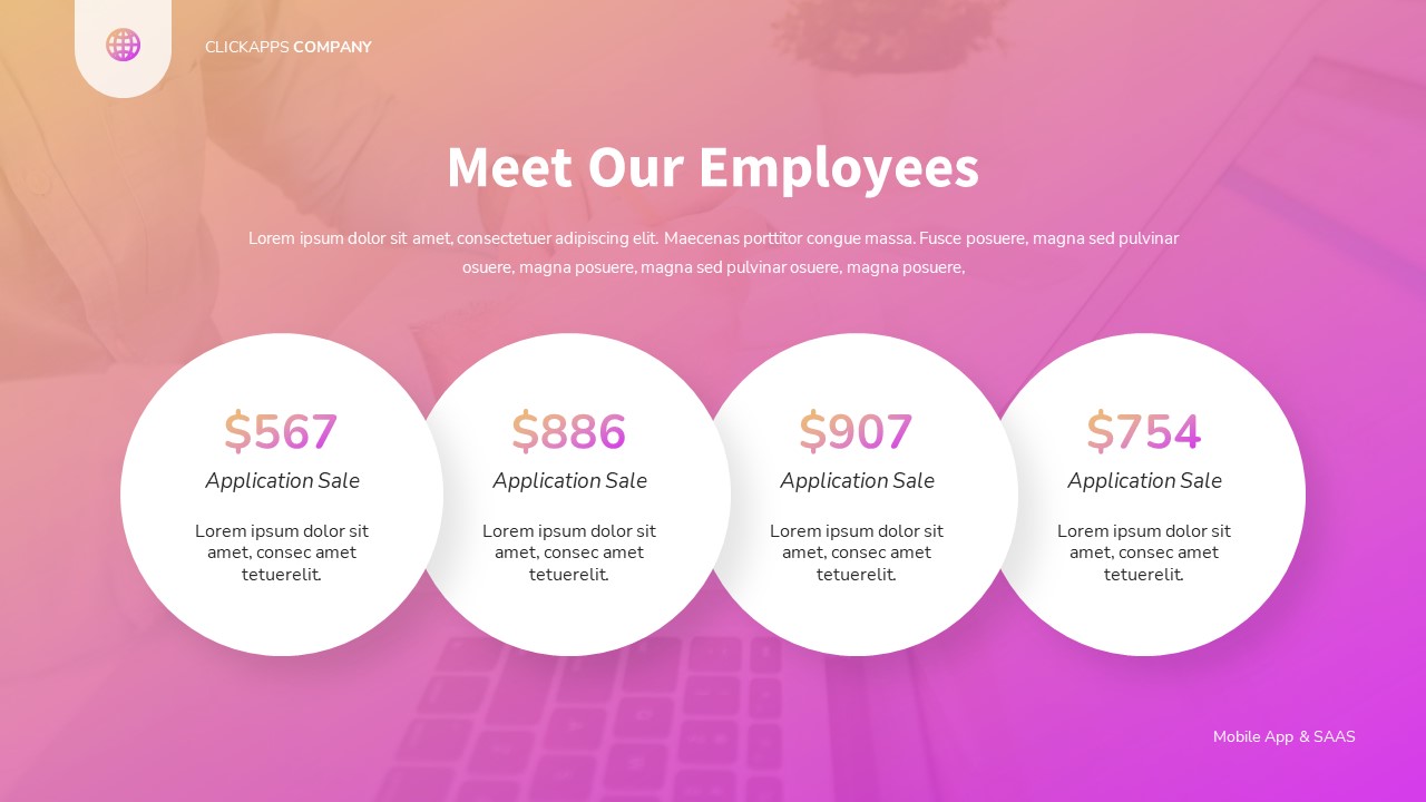 ClickApps - Mobile App & SAAS Google Slides Template, Presentation ...