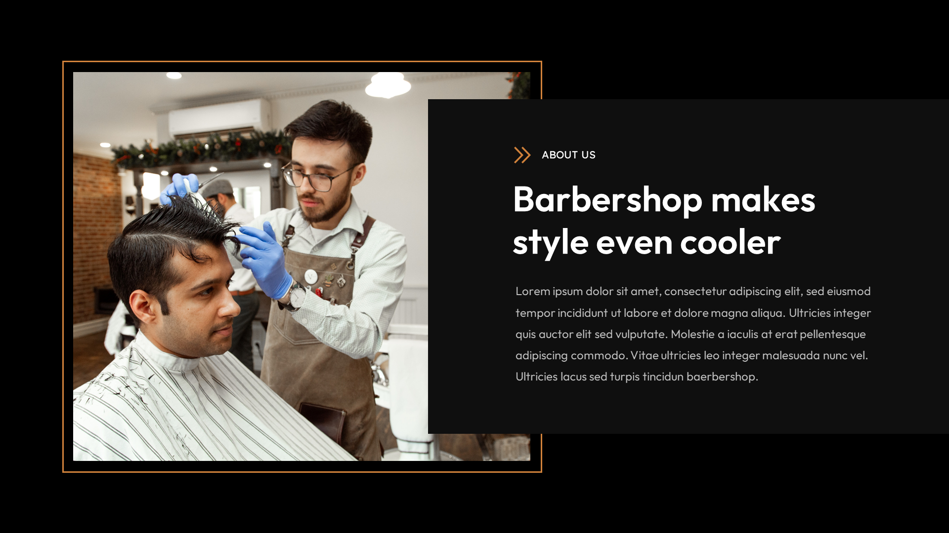 Hairshop - Barbershop & Shaving PowerPoint Template, Presentation Templates