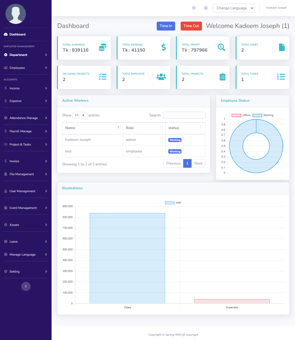 Spring HRM - HRM & Payroll by springsoftit | CodeCanyon