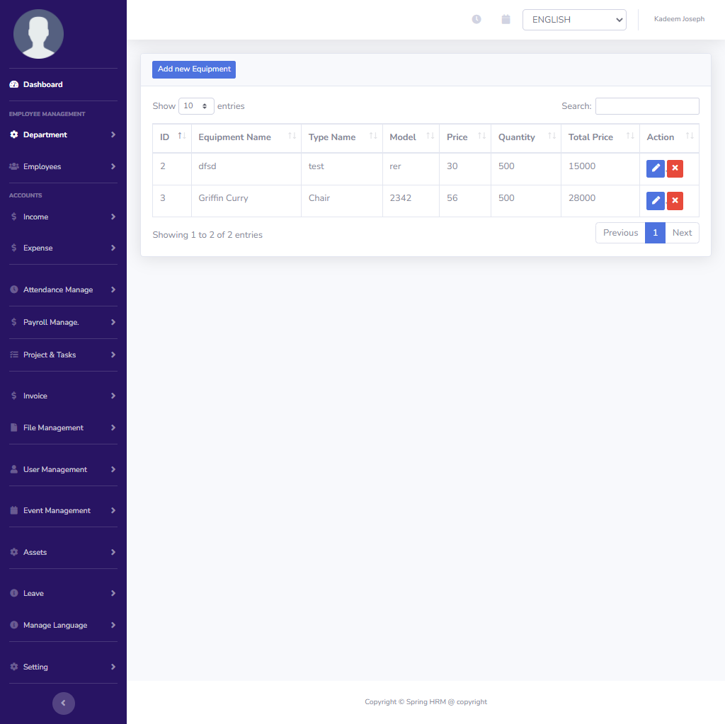 Spring HRM - HRM & Payroll by springsoftit | CodeCanyon